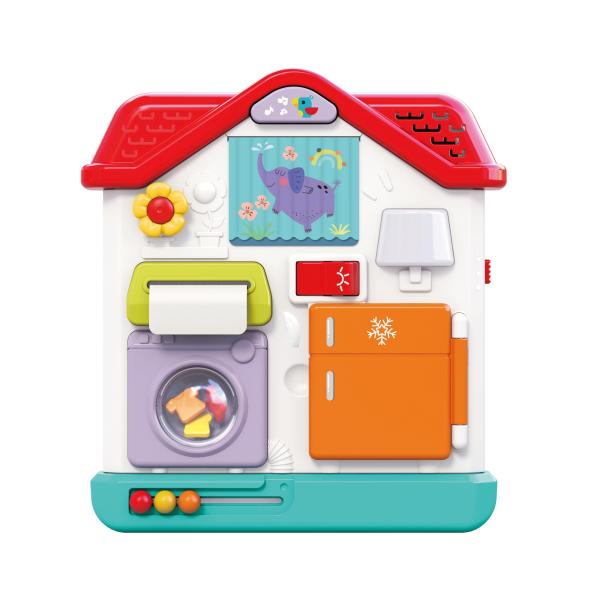 Hola Toys オラトイズ あけて回してひっぱってワクワク手あそびハウス 10カ月から TYHOLHE898600 ・【使用電池】単４電池×３本（別売り）・くるくるぺらりポチッパカッ！てあそびいっぱいのしかけおもちゃ