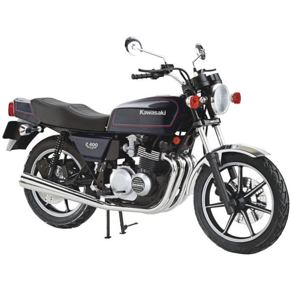 青島文化教材社(AOSHIMA) 1/12 ザ・バイクシリーズ No.34 カワサキ KZ400E Z400FX 1979 プラモデル ・1/12スケール未塗装プラスチック組み立てキット・1979年に発売されたE2を再現・E1からE3までの...