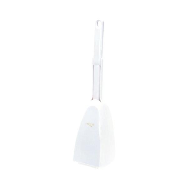 オーエ セリウム トイレケースブラシ付き アイボリー ・サイズ:約420×95×112mm・本体重量:約234g・材質:柄/ポリプロピレン、頭/ナイロン不織布(研磨微粒子入)、ポリエステル、ケース/ポリプロピレン