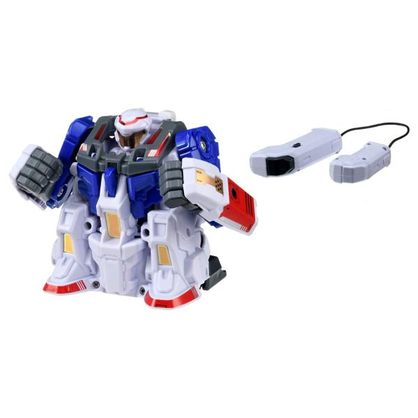 タカラトミー 人機一体ブットバスター ホワイト・ガンッボンバー ・(c) TOMY・単4形アルカリ乾電池5本使用(電池は別売です。) ※本体:3本、コントローラー:2本・梱包サイズ:11×20×24cm