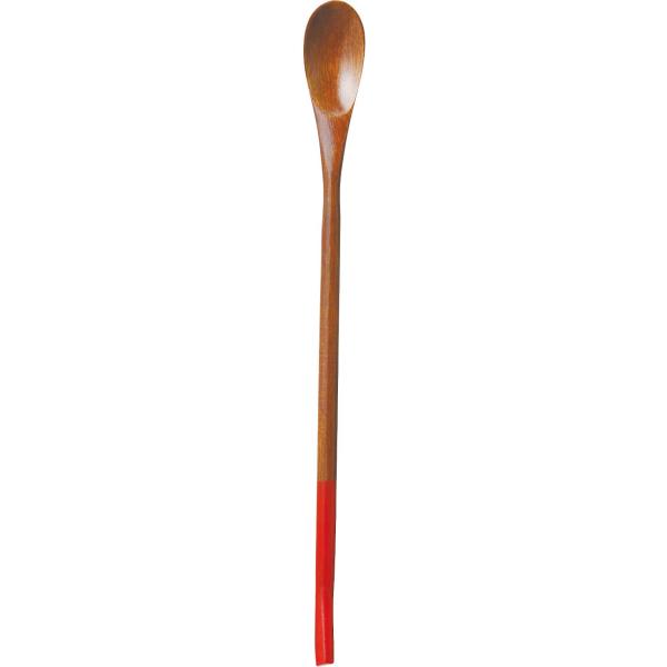 阿瀬真三 おしゃれマドラー赤 23cm F1216 ・本体サイズ:約2×1.5×23cm・材質:木製・電子レンジ・食洗機対応不可