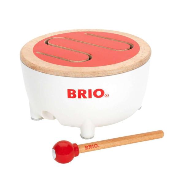 BRIO 木製レール 知育玩具 ドラム 対象年齢18ヶ月~ 30181 誕生日 クリスマス プレゼント 室内遊び 男の子 女の子 脳トレ 集中力 ・BRIO(ブリオ)の楽器玩具ドラムです。対象年齢:18ヶ月から・BRIOの木製品はFSC認証...