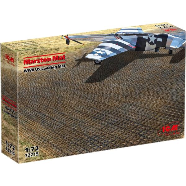 アイシーエム(ICM) 1/72 WW2 アメリカ ランディングマット マーストンマット プラモデル 72215 (情景) ・1/72スケール未塗装プラスチック組み立てキット・パーツ数4点・完全新金型・完成時サイズ:127×256mm・組み...