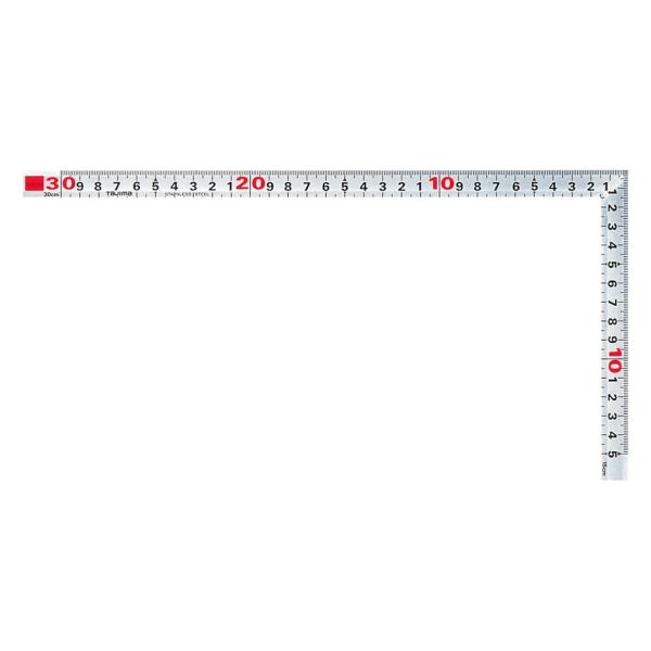 タジマ(Tajima) 等厚曲尺 同目30cm KA-M3 ・本体:ステンレス(SUS420J2)・直角度100mmで±0.1mmを超えない 外基点・内目盛 ネームスペース付・長辺(mm)：320 短辺(mm)：165 幅(mm)：15 厚...