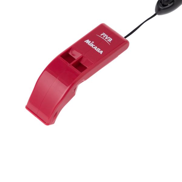 ミカサ(MIKASA) バレーボールホイッスル コルクなし 赤 BEAT500-R ・ミカサオリジナルストラップ(安全性に配慮したミカサオリジナルの高級ストラップ付)・日本・楽に吹ける(気密性の高い新構造)・疲れにくい。(軽量なので長時間の...