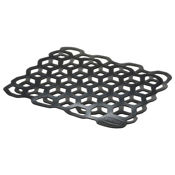 リッチェル シンクマット ダークグレート ラクール シリコーンマット 耐熱 ・サイズ/32×27.5×0.5H(cm)