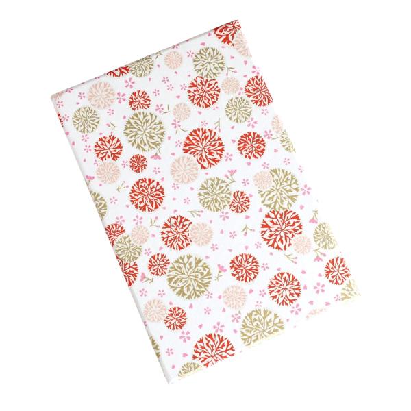 尚雅堂 友禅 朱印帳 goen 表題シール付き ピンク P-1 ・【サイズ】12×18cm・【ページ数】蛇腹式:11山 44ページ・【付属品】表題シール付属・【本文紙】無地 白・【表紙】友禅和紙 【裏表紙】タント紙