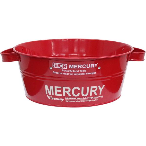 マーキュリー(Mercury) タブバケツ フリーサイズ マーキュリー レッド MEBUTURD ・[素材]: ブリキ・サイズ：約φ29.5 H12