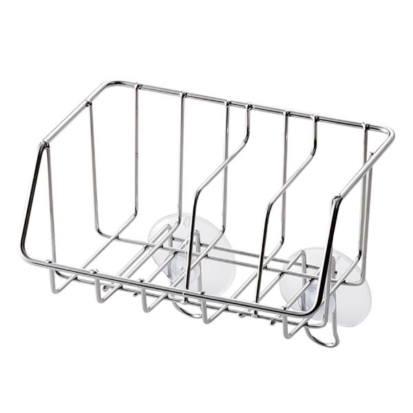 貝印 KAI スポンジ ラック ミニ New Cook Day DR5404 ・サイズ:130×100×110mm・メーカー型番:DR-5404・本体重量:87g・素材・材質:本体/18-8ステンレススチール、吸盤/塩化ビニル樹脂・耐熱温度...