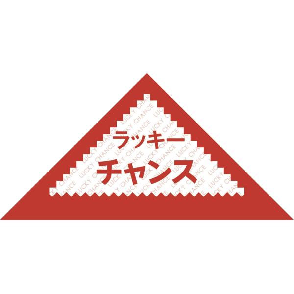タカ印 くじ 5-411 三角くじ ラッキーチャンス 裏白無地 1000枚 ・縦70mm×横70mm・裏白無地・裏白無地(書き込み用)・貼り上げなし