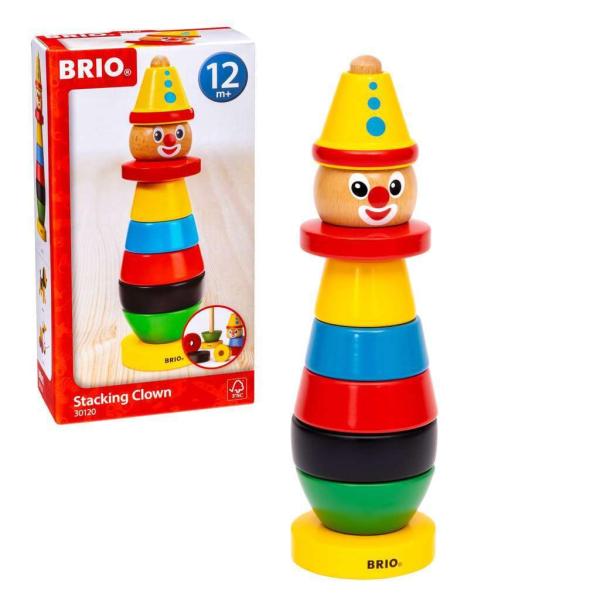 BRIO 木製レール 知育玩具 クラウン 対象年齢1歳~ 30120 誕生日 クリスマス プレゼント 室内遊び 男の子 女の子 脳トレ 集中力 ・1958年の発売以来世界中で愛されているBRIOの代表的なクラシック玩具。8個のウッドピースを...