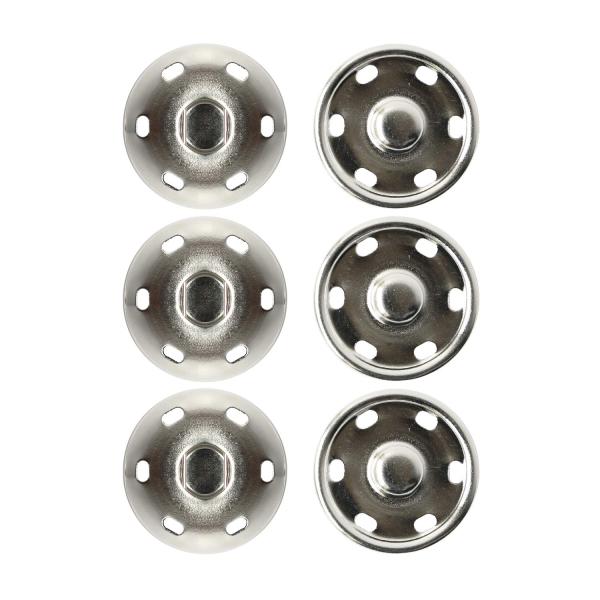 日本紐釦貿易(Nippon Chuko) ビッグスナップ シルバー21mm 3組 ISZ-21-S 手芸用品 ボタン・フック スナップ ・サイズ: 21mm・入数: 3組入・生産国: 日本・素材: 真鍮
