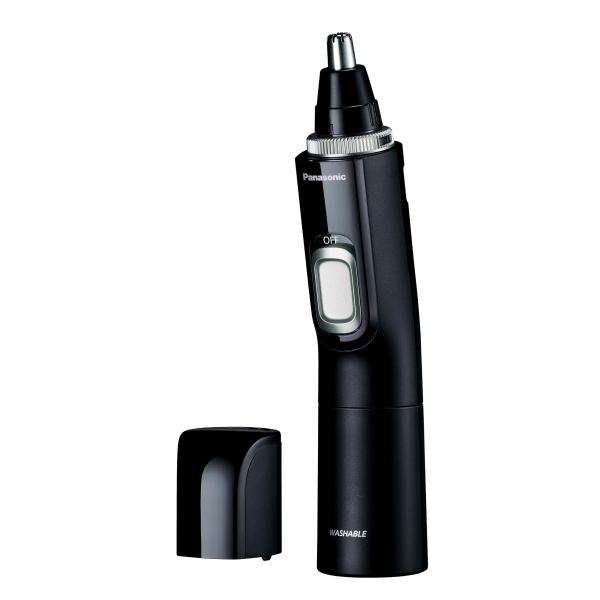 【乾電池式】パナソニック 鼻毛カッター エチケットカッター メンズ 眉毛 ヒゲ 水洗い 父の日 ER-NGNH1-K  ・乾電池式・使うたび、スティックのゴミを自動で収集。運転音低減で静音性にも配慮・水洗い可能・毛くず吸引・環境に配慮したエ...