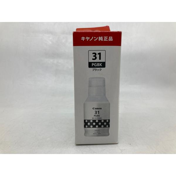 Canon純正インクボトルGI-31 PGBK（ブラック）★適合機種★G3360▼状態未開封・未使用品（外箱に多少のダメージがある場合がございます）※有効期限切れ品ですアウトレット品につき保証はありません。ご了承の上、ご購入ください。※イン...