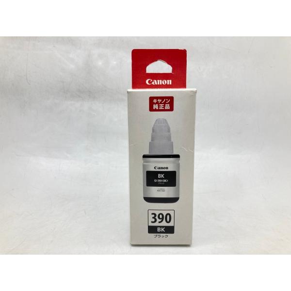 Canon純正インクボトルGI-390 BK（ブラック）★適合機種★G1310G3310▼状態未開封・未使用品（外箱に多少のダメージがある場合がございます）※有効期限切れ品ですアウトレット品につき保証はありません。ご了承の上、ご購入ください...