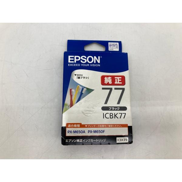 EPSON 純正インクカートリッジICBK77 ブラック 歯ブラシ機種★PX-M650APX-M650F▼状態未開封・未使用品※有効期限切れ品ですアウトレット品につき保証はありません。ご了承の上、ご購入ください。※インクに起因する故障につい...