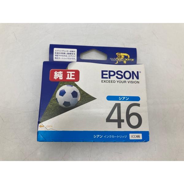 EPSON 純正インクカートリッジICC46 シアンICC46A1が混在しております。適合機種に変更はありません。★適合機種★PX-101/PX201/PX-401A/PX-402APX-501A/PX-502A/PX-601F/PX-60...