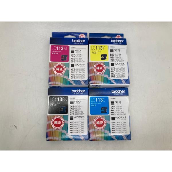 brother 純正インクカートリッジLC113 各色（ブラック、シアン、マゼンタ、イエロー）★適合機種★NEOシリーズDCP-J4210N/DCP-J4215NMFC-J4510N/MFC-J4810DN/MFC-J4910CDWWORK...