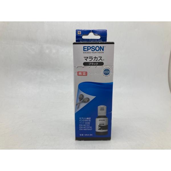 EPSON 純正インクボトルMKA-BK ブラック マラカス機種★EW-M770TEW-M770TWEW-M970A3T▼状態未開封・未使用品※有効期限切れ品です外箱にダメージがあります（ミシン目等）アウトレット品につき保証はありません。ご...