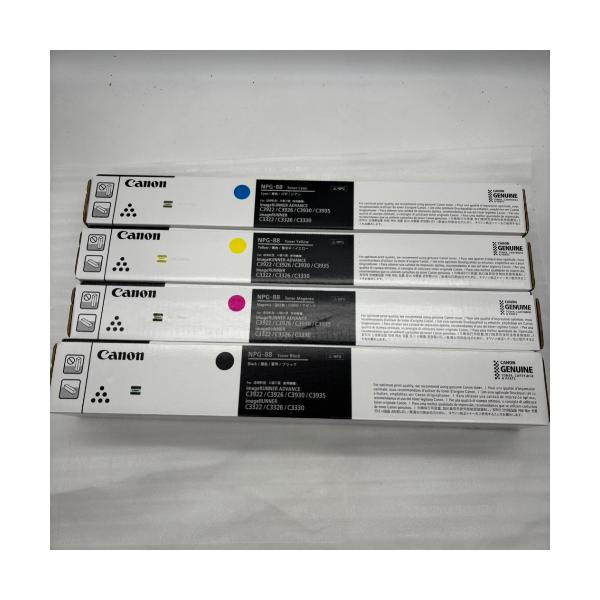 ■キヤノン　トナー　NPG-88　４色セット＊NPG-88K　ブラック＊NPG-88C　シアン＊NPG-88M　マゼンタ＊NPG-88Y　イエロー■こちらの商品は、純正品になります。■新品未開封です。■対応機種imageRUNNER ADV...