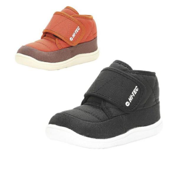 アウトドアスニーカー「ROVER CHUKKA」のベビーモデル。撥水加工を施したアッパーのやわらかな履き心地が特徴。着脱しやすい大きめの甲バンド仕様で、キャンプなどアウトドアシーンにも最適です。■商品名：ハイテック KD054■色：ブラック...