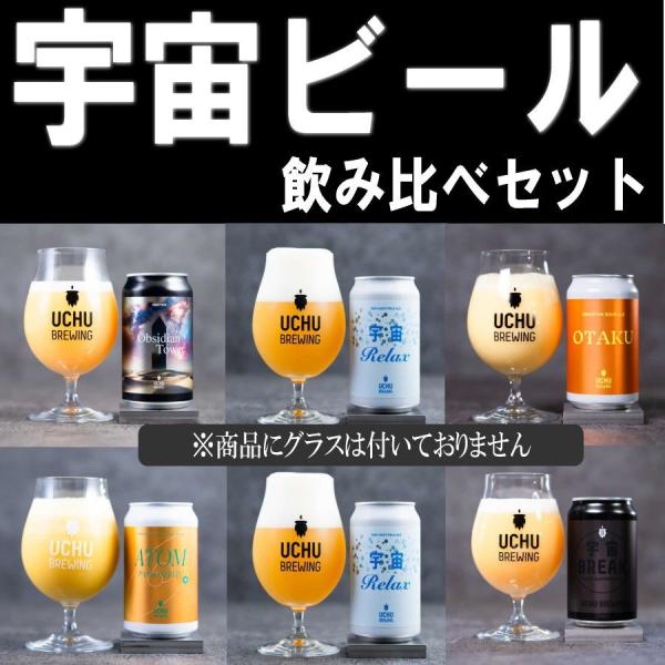 ■商品内容：5種類　6缶   飲み比べ   　※要冷蔵　クール便でお送り致します。　【宇宙Relax】　※2缶スタイル：DDH HAZY PALE ALE　アルコール：5.5%賞味期限：26.07.10〈軽やかな飲み口が特徴のDDH HAZ...
