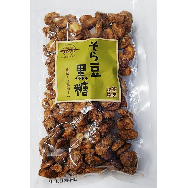 【名称】豆菓子【内容量】140ｇ【原材料】そら豆、粗糖・黒糖・糖蜜、植物油脂、食塩 【製造者】(株)黒糖本舗垣乃花　沖縄県浦添市宮城6-4-15