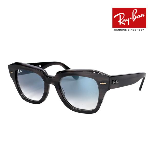 ■ブランド： RAYBAN / レイバン■カテゴリー： サングラス■型番： rb2186-14043f-52■モデル： STATE STREET■ブリッジの種類： ハイブリッジフィット■フレーム： ポリッシュ ストライプグレー■レンズ：  ...