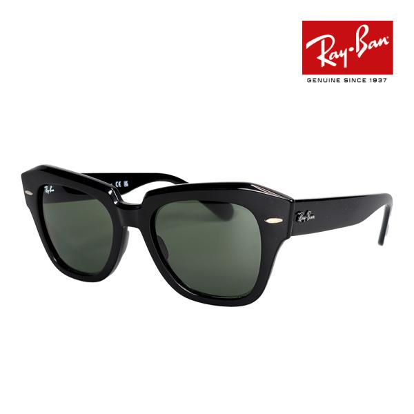 ■ブランド： RAYBAN / レイバン■カテゴリー： サングラス■型番： rb2186-90131-52■モデル： STATE STREET■ブリッジの種類： ハイブリッジフィット■フレーム： ポリッシュ ブラック■レンズ： G-15 グ...
