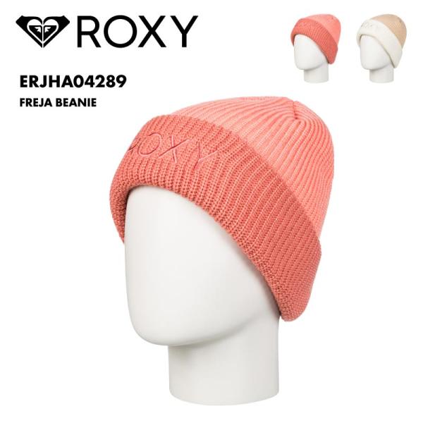 ROXY/ロキシー レディース ニット帽 FREJA BEANIE 2024-25 SNOW ERJHA04289アクリル素材の二重層リブニットビーニーです。2色使いのニット帽で、ROXYロゴが刺?で施されているのがポイントです。◆素材：ポ...