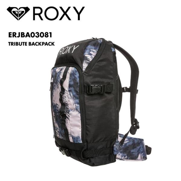 ROXY/ロキシー レディース バックパック TRIBUTE BACKPACK 2024-25 SNOW ERJBA03081ROXYオリジナルプリントが印象的なバックパックは、スキー・スノーボードのキャリーストラップが付き、バックカントリ...