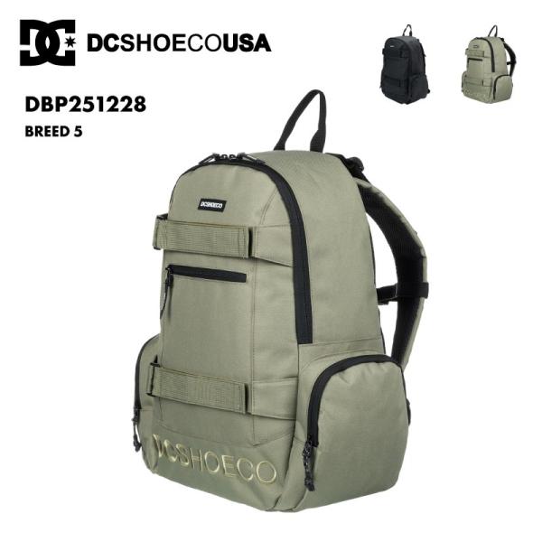 DC SHOES/ディーシー メンズ バックパック BREED 5 2025 SPRING DBP251228100%リサイクルポリエステル使用の容量25Lバックパック。スケートストラップ、アクセサリーポケット、ジッパータイプのサイドポケッ...