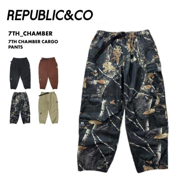 Republic &amp; Co/リパブリック メンズ スノーパンツ 7TH CHAMBER CARGO PANTS 2025-26SNOW 7TH_CHAMBER_CARGO_PANTS耐水・透湿10000mmの2レイヤー構造のRIPS...
