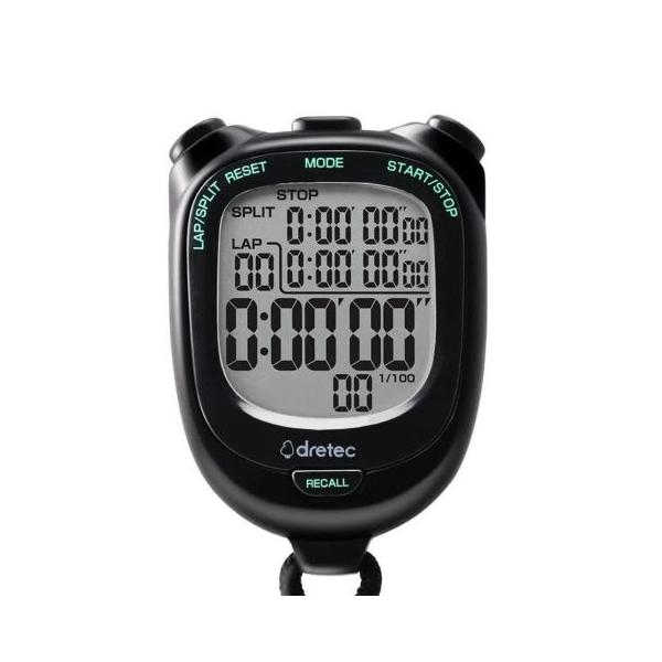 dretec ドリテック ストップウォッチ「スピールS」 SW-121BK