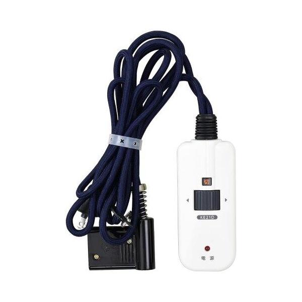 メトロ専用 こたつコード 3m 手元温度コントロール式 ヒーターユニット3ピン用こだわり1：電源プラグに電流ヒューズを内蔵、スパークによる発火の危険を低減。こだわり2：器具用プラグは邪魔になりにくく、コードが傷みにくい「L字型」設計。こだわ...