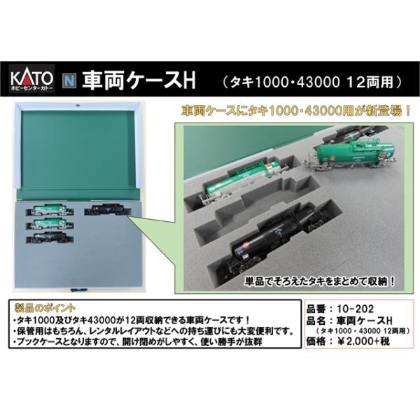 正規品 カトー 鉄道模型 車両ケースH（タキ1000・43000 12両用） 10-202
