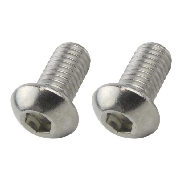 ◆ボタンキャップボルト　M8X15mm ◆2本入り・錆びにくいステンレス製・JIS規格品 ※寸法につきましては、JIS規格に基づき記載しています。　製造ロットやメーカーの違いにより、多少の誤差が生じる場合があります。