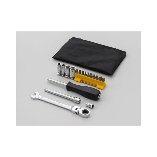 コンパクトながら役立つものをセットにしました。ツーリング時に、車載工具と一緒に持っていると、いざという時に安心です。