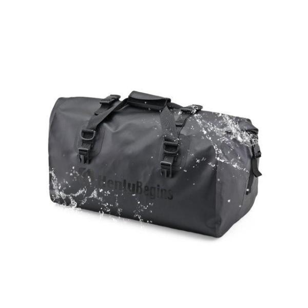 DAYTONA デイトナ ヘンリービギンズ(Henly Begins) デイトナ バイク用 シートバッグ 防水 40L シート固定ベルト付属 DH-772 ブラック 48385