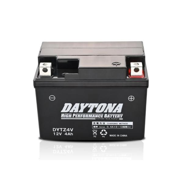 DAYTONA デイトナ YTZ4V互換品 バイク バッテリー 12V 密閉型 ゲルタイプ メンテナンスフリー 液入り充電済み ハイパフォーマンスバッテリー DYTZ4V 49710