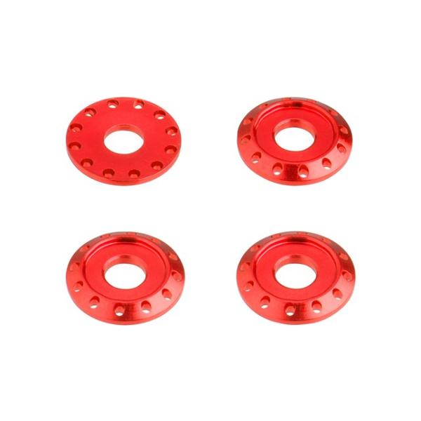 DRC アルミスペーサー Ф18 M6ヨウ Type02 RED 4pcs D58-57-221