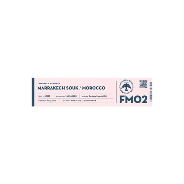 日本香堂 お香 フレグランスメモリーズ MARRAKECH SOUK 33332
