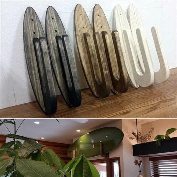 ビス止めタイプのボードラック・パラレル（ショートボード、ロングボード兼用 アクアリデオ