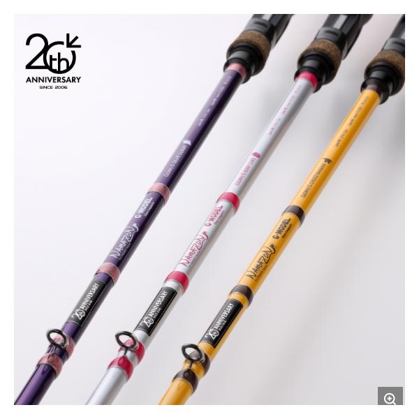 ホワイト×ラズベリーピンクを基調としたベリーケーキカラー■LENGTH(ft.in):6'5"■PIECE:2■CLOSED LENGTH(cm):101■ROD WEIGHT(g):162■LURE WEIGHT(oz):3/16-1.2...