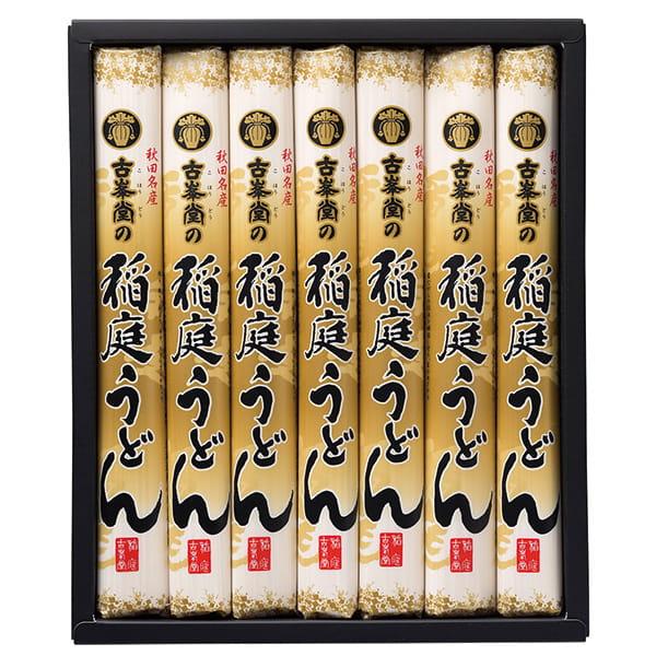 【商品説明】●セット内容：稲庭うどん80g×7●箱サイズ：約縦28.1×横23.6×高さ2.9cm※メーカー都合により、デザイン・内容等が変更になる場合がございます。＜ご用途＞内祝い 結婚内祝い 出産内祝い 新築内祝い 快気祝い お祝い返し...