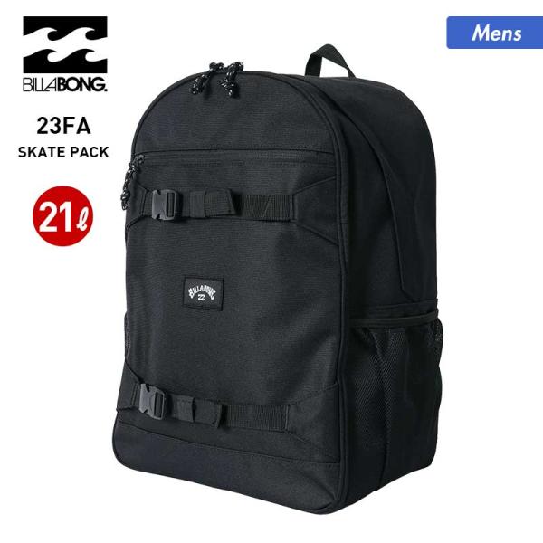 BILLABONG/ビラボン メンズ バックパック SKATE PACK 2023 FALL BD012-951前面中央にアーチロゴのタグを配したバックパック。ダブルジップ式のメイン収納室には、整理整頓しやすい大小複数のポケットを装備。外装...