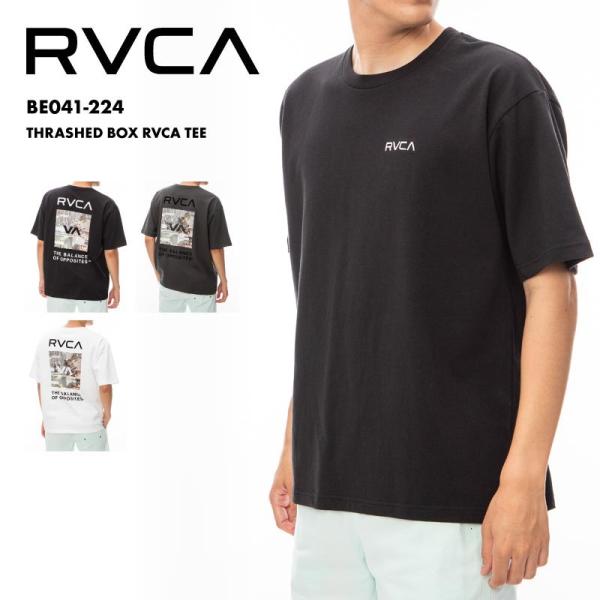 RVCA/ルーカ メンズ 半袖Ｔシャツ THRASHED BOX RVCA TEE 2024 SPRING BE041-224肌触り滑らかなコットン100％で仕立てたクルーネックTシャツ。左胸にRVCAロゴをワンポイントで配し、背面にはビッ...