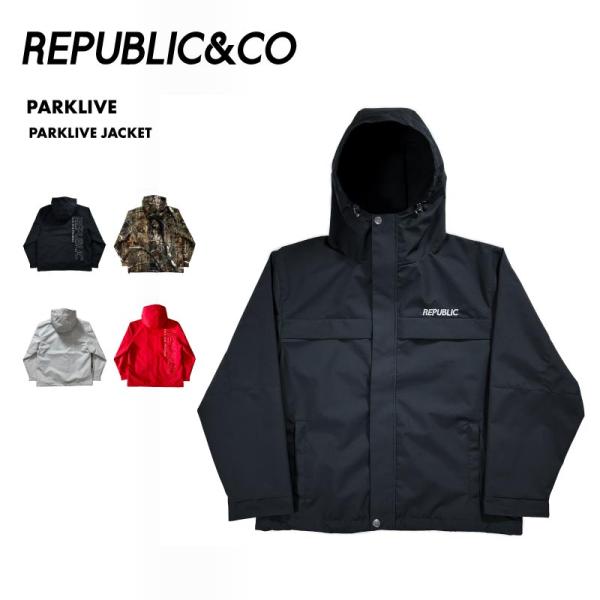 Republic &amp; Co/リパブリック メンズ スノージャケット PARKLIVE JACKET 2025-26SNOW PARKLIVE_JACKET耐水・透湿10000mmの2レイヤー構造。ストレッチ性の高いFABLICには耐...