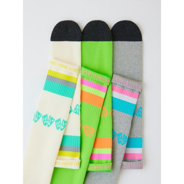 【発売日：2025年06月21日】税込11,000円以上お買い上げで通販送料無料。(通常配送料550円)■BRANDBLOHM [ブローム]■ITEM2024AW BLS-25 TWO FACE TUBE SOCKS■SIZE【FREE】M...