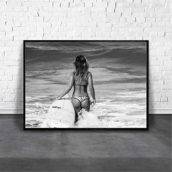 商品情報■デザイン：surfing Women(サーフ)■バリエーション　□サイズ：A4/B4/A3/B3/A2/B2/A1□セット：ポスター単品/フレームセット(ブラック/ゴールド/シルバー/ホワイト)※B0/A0/B1サイズ、キャンバス...